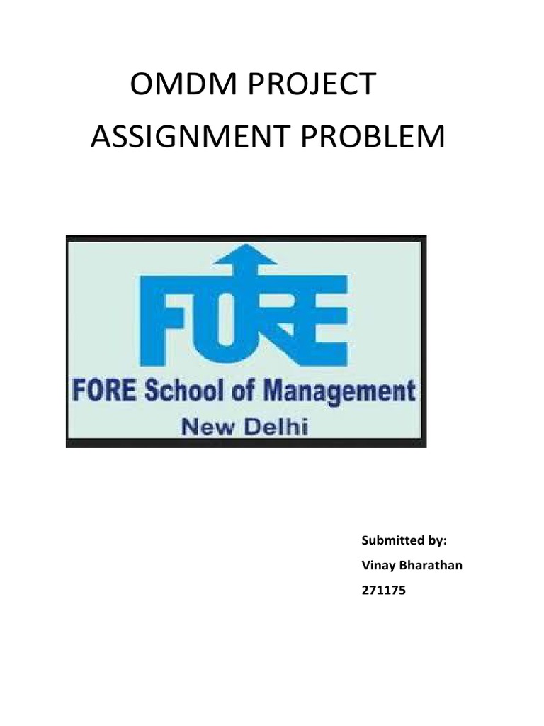 Omdm Project - Vinay | PDF | Mathematical Optimization | Analysis