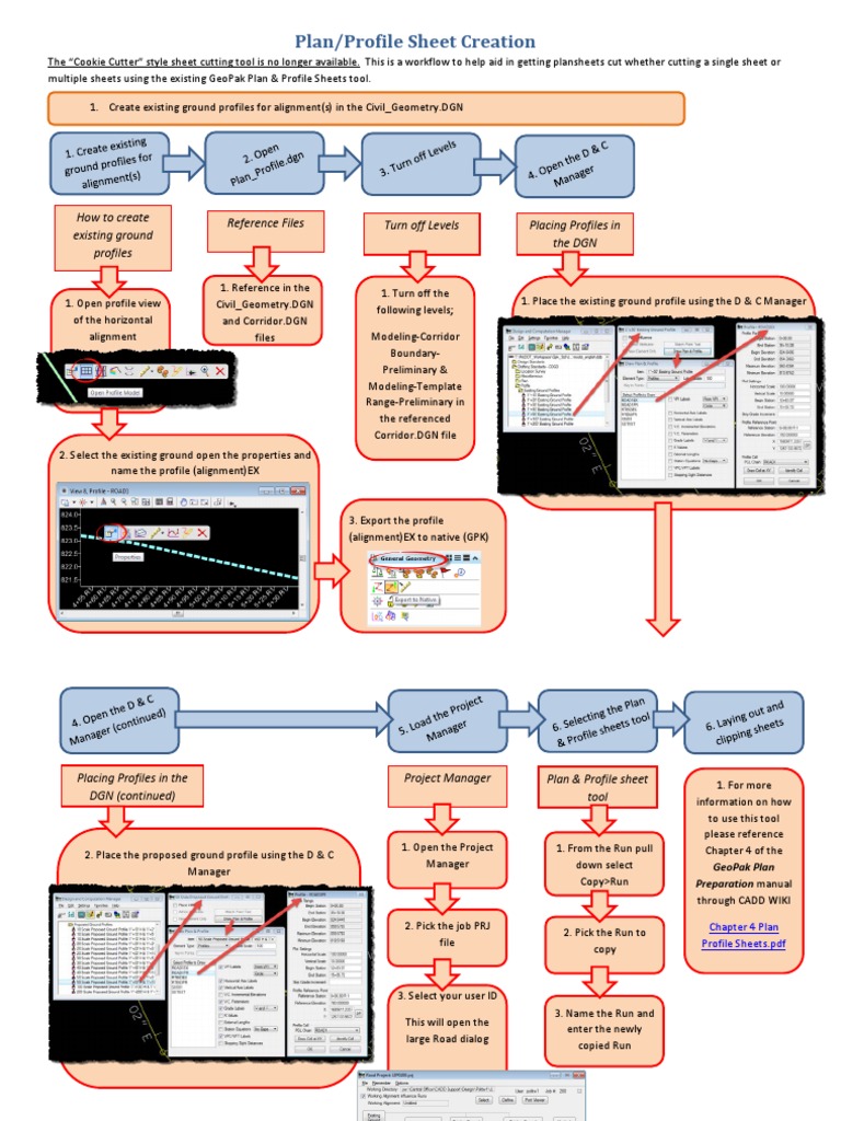 Plan/Profile Sheet Creation | PDF | Computing | Software