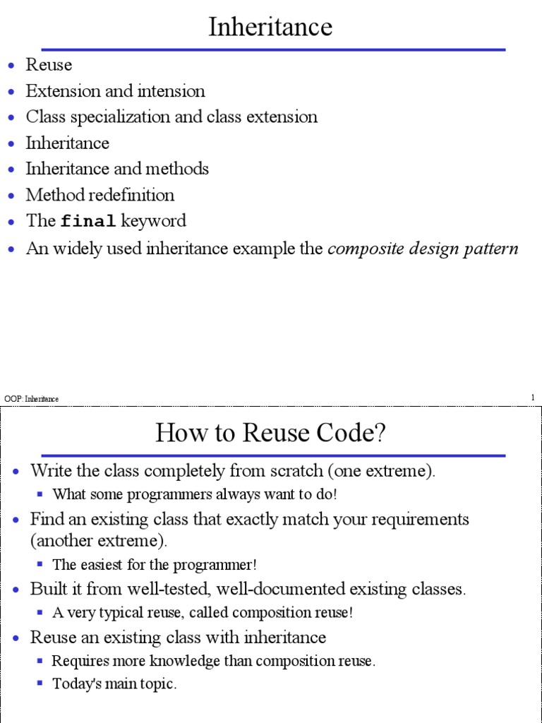An In Depth Examination Of Inheritance In Object Oriented Programming Pdf Inheritance