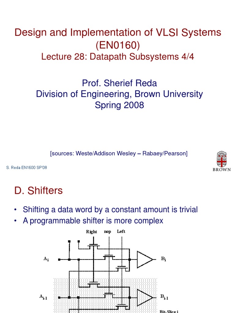 Datapath Subsystems | PDF | Areas Of Computer Science | Electrical Engineering