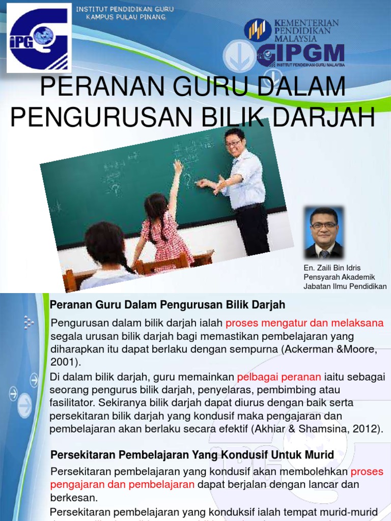 Bab 2 Peranan Guru DLM Pengurusan Bilik Darjah | PDF
