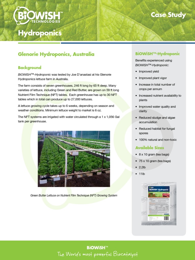 Hydroponics: Case Study | PDF | Hydroponics | Land Management