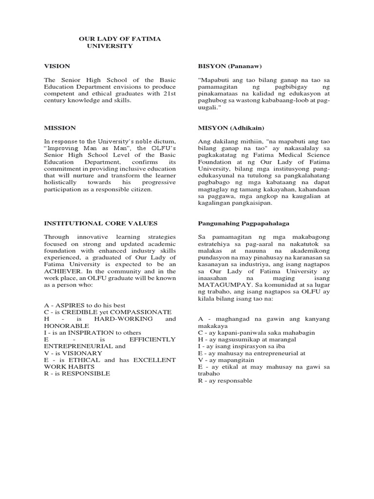 OLFU | PDF