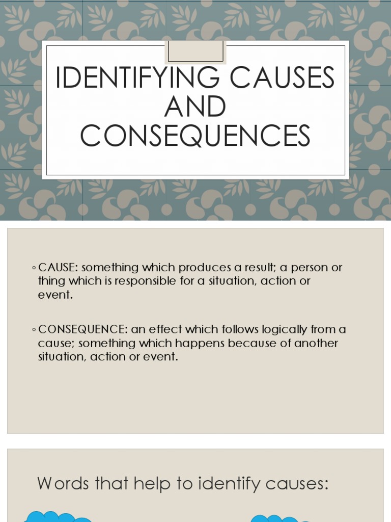 Identifying Causes and Consequences | PDF | Deforestation | Habitat ...