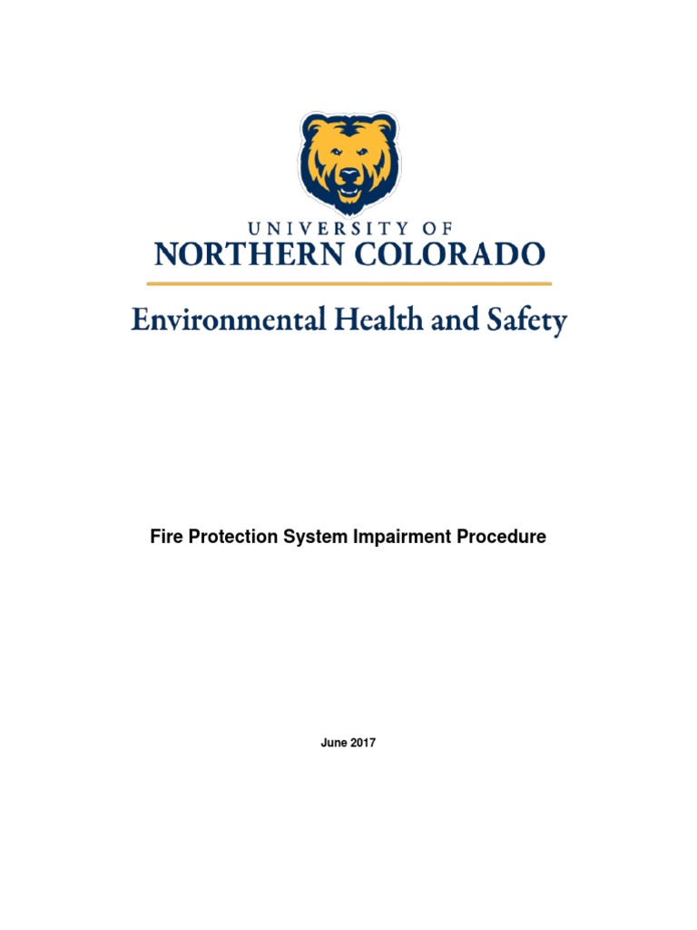 Fire Protection System Impairment: A Guide to Minimizing Risk Through ...