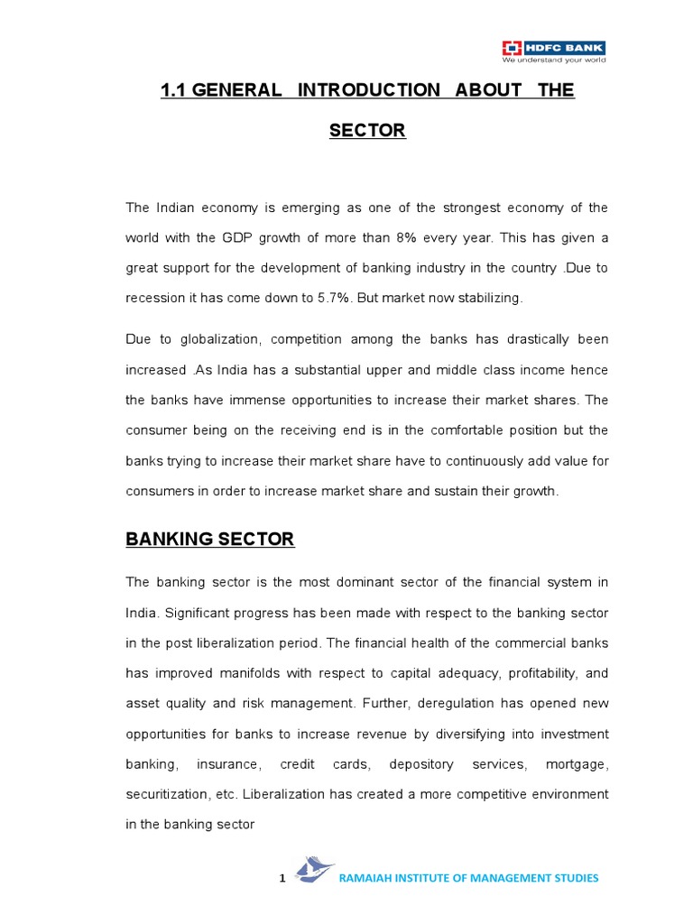 Project Report On The HDFC BANK LTD | PDF | Banks | Debit Card