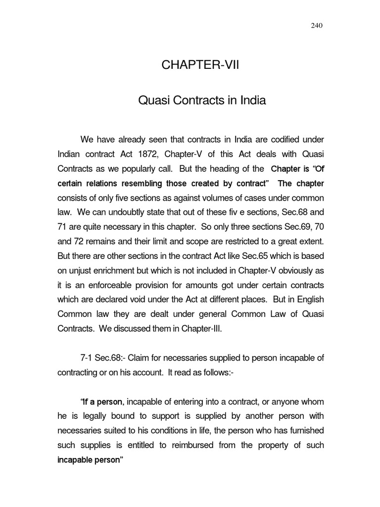 12 - Chapter 7 PDF | PDF | Consideration | Misrepresentation