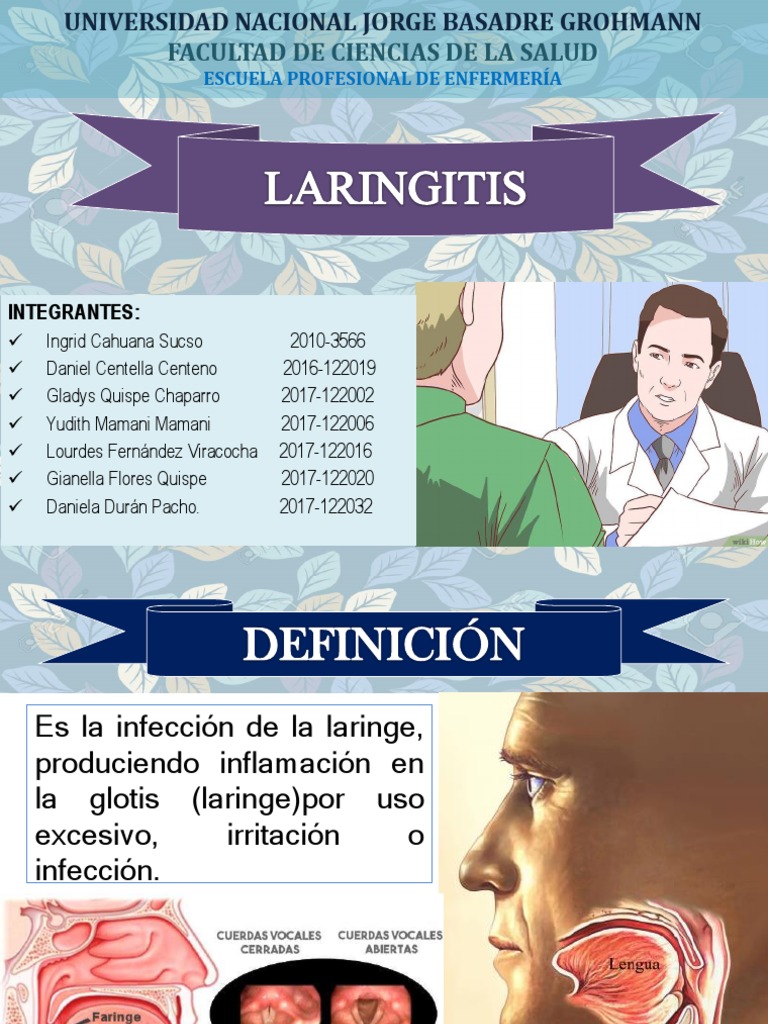 LARINGITIS | PDF | Tos | Enfermedades y trastornos