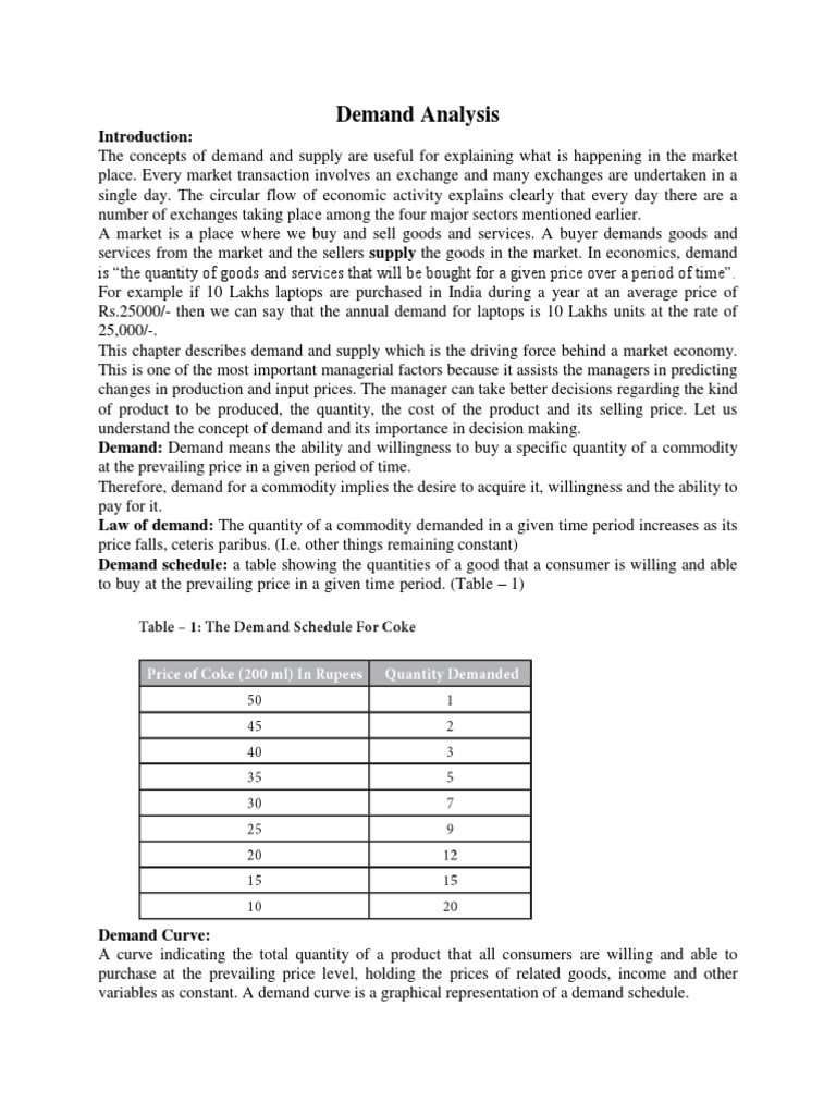 Understanding Demand and Its Determinants | PDF | Demand Curve | Price ...