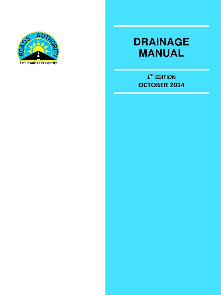 DRAINAGE MANUAL - Oct 2014 PDF | PDF | Internal Rate Of Return | Net ...