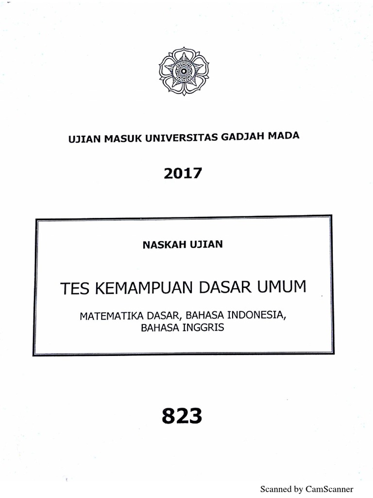 Utul Ugm Gel 1 Tkdu 823 2017 PDF | PDF