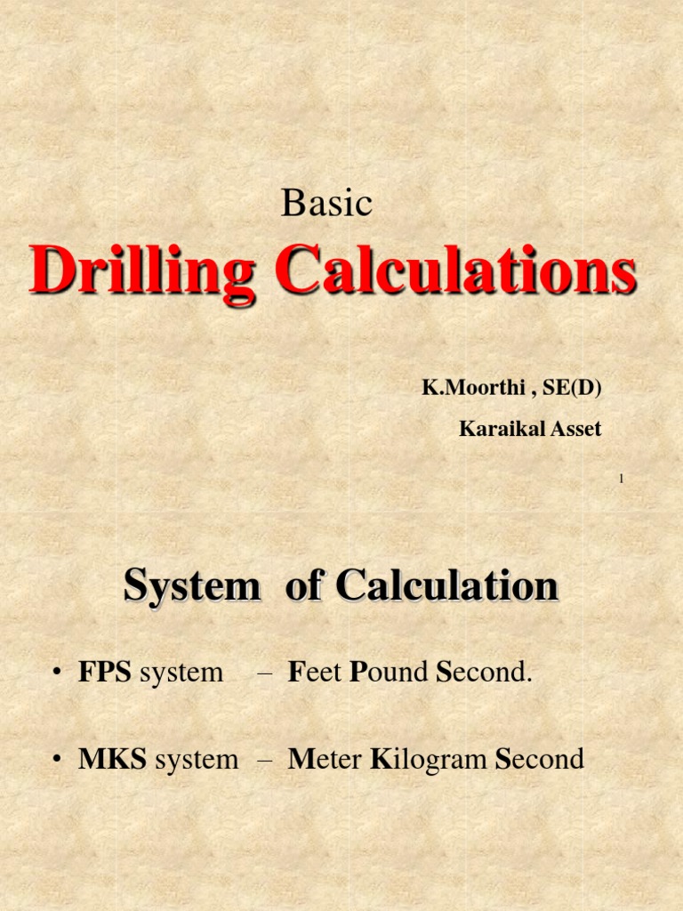 Basic Drilling Calculations - Full | PDF | Pressure | Physical Quantities