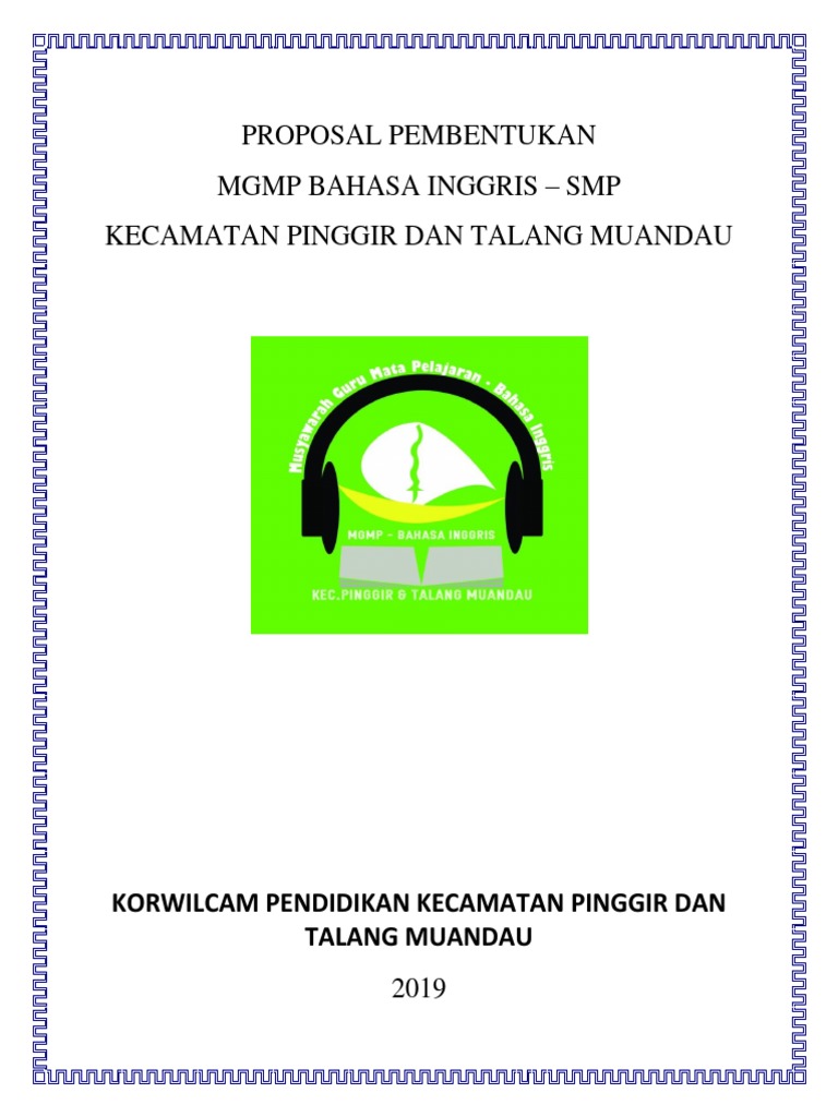 Proposal Pembentukan MGMP | PDF