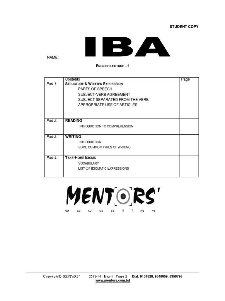 English Lecture (1-6) Solutions | PDF | Part Of Speech | Grammatical Number