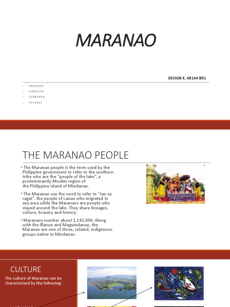 Maranao: Design 4, Ar144 Br1 | PDF | Philippines | Southeast Asia