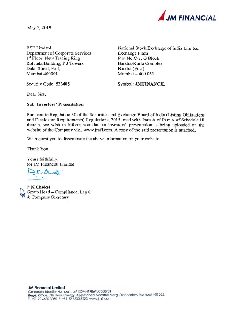 JM Fy2019 | Download Free PDF | Debt | Credit