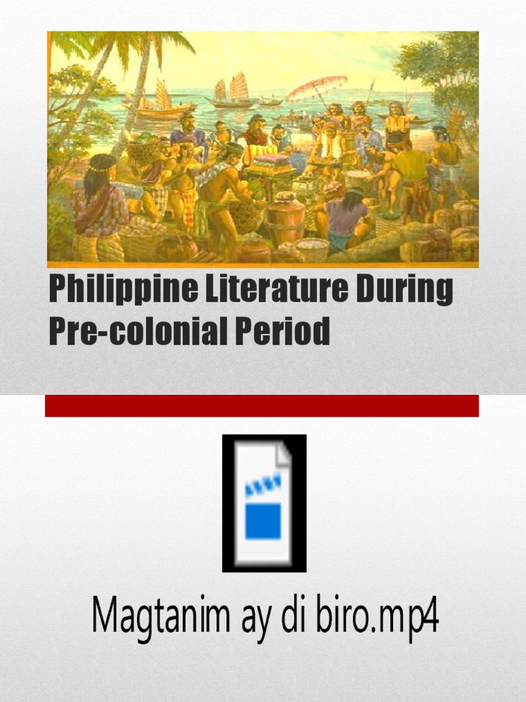 Philippine Literature During Pre-Colonial Period | PDF | Narrative ...