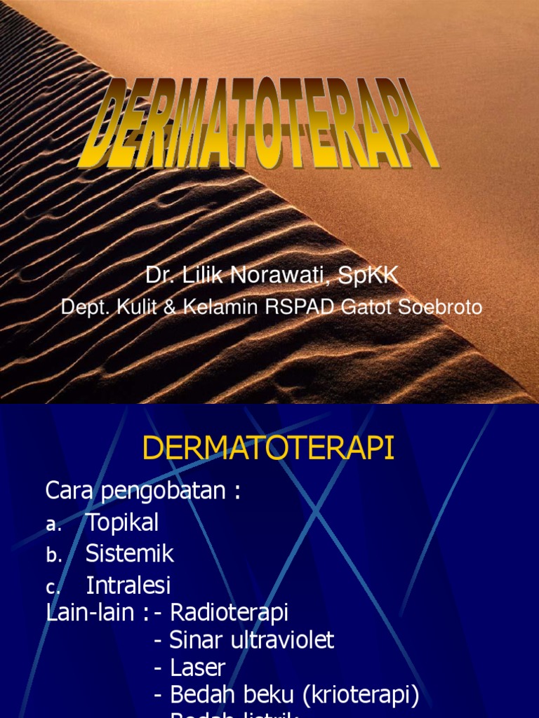 Dermatoterapi | PDF | Kesehatan Holistik