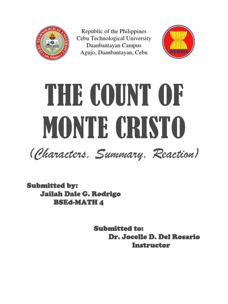 Final Rizal Project | PDF | Edmond Dantès | The Count Of Monte Cristo