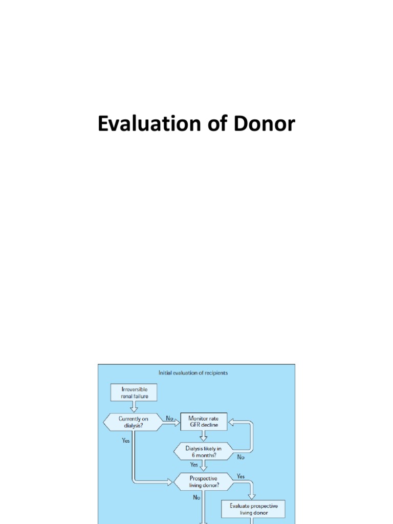 Donor Evaluation | PDF
