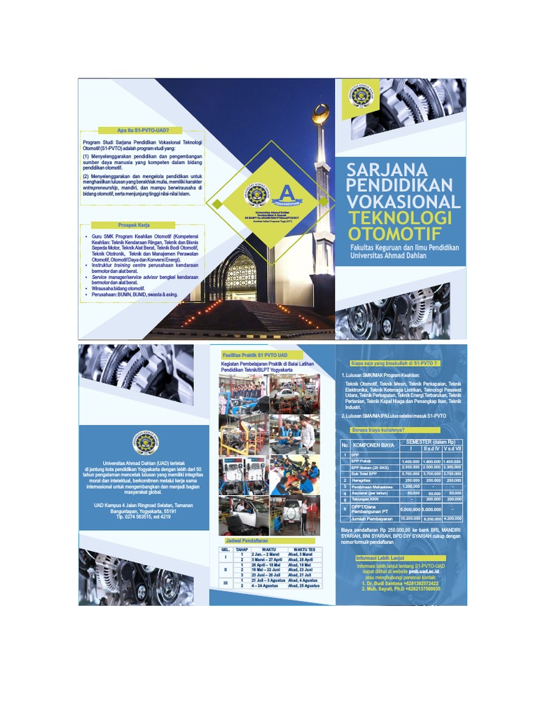 BROSUR PVTO UAD - Fiks 6 Revisi Terakhir | PDF