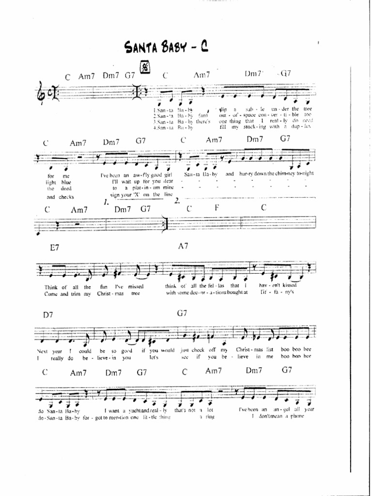 Santa Baby - FULL Big Band - Vocal PDF | PDF