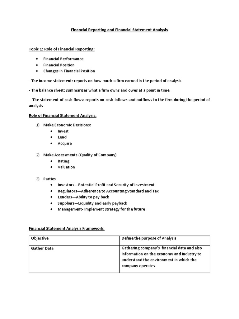 Basics of Financial Statement | PDF | Free Cash Flow | Debits And Credits