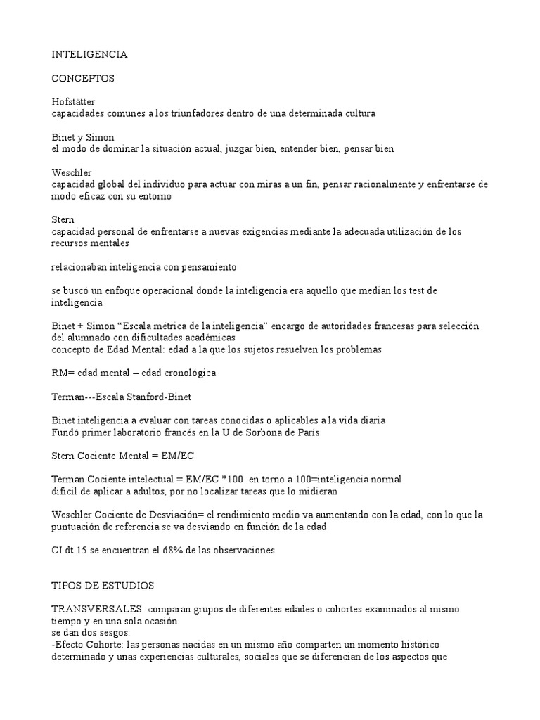 Inteligencia Pdad | PDF | Inteligencia | Cociente de inteligencia