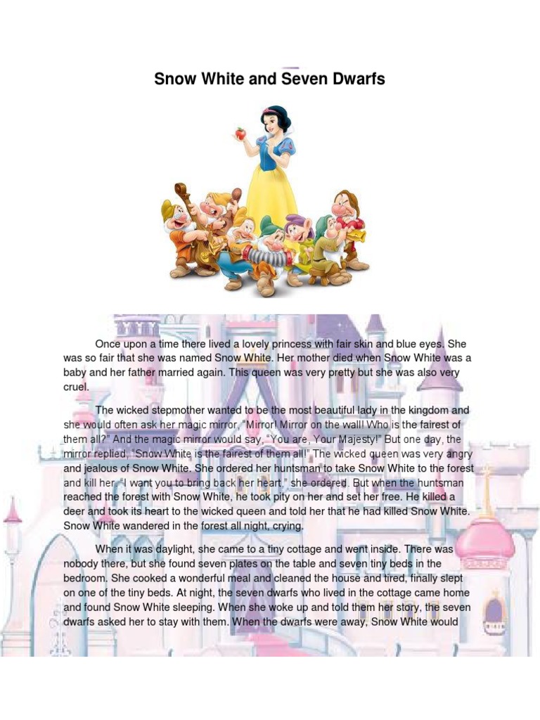 Snow White and Seven Dwarfs | PDF | Snow White | Grimms' Fairy Tales