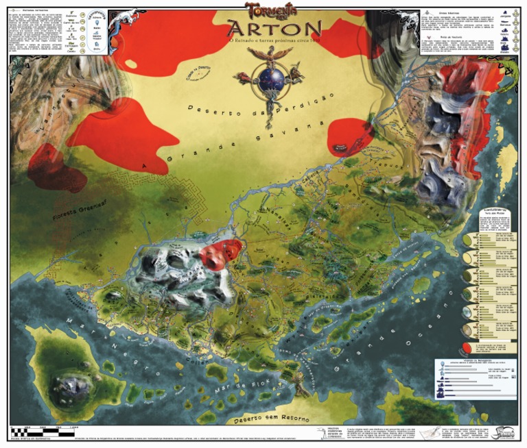 Tormenta RPG - O Mundo de Arton - Mapa | PDF