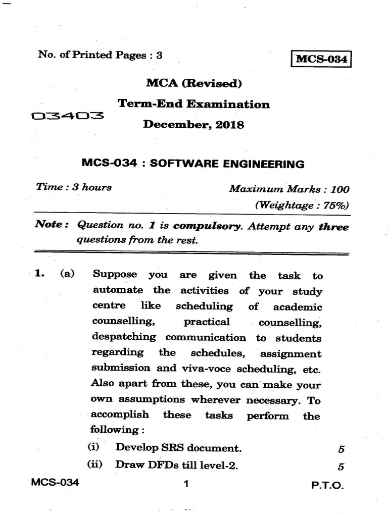 Mcs 034 Pdf Pdf Software Development Systems Theory