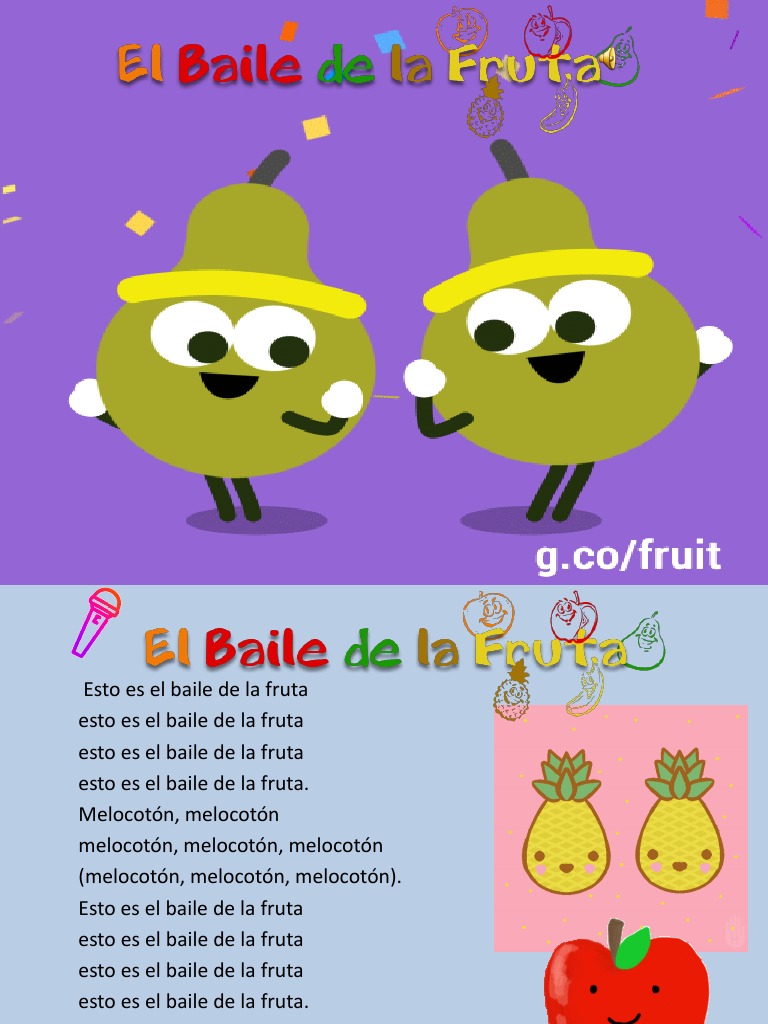 Cancion El Baile de Las Frutas | PDF | Etnobotánica | Horticultura y ...