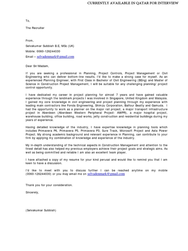 Selva CV | PDF | Engineering | Project Management