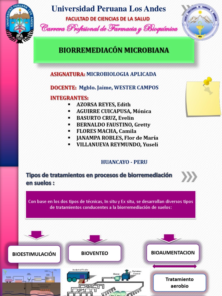 Biorremediacion Microbiana Ppt. Camila | PDF | Compost | Oxígeno