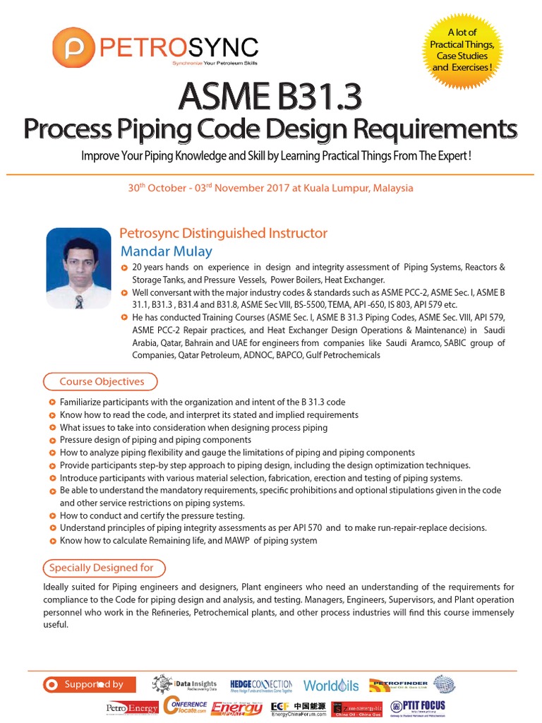 Piping Code Course for Engineers | PDF | Pipe (Fluid Conveyance) | Payments