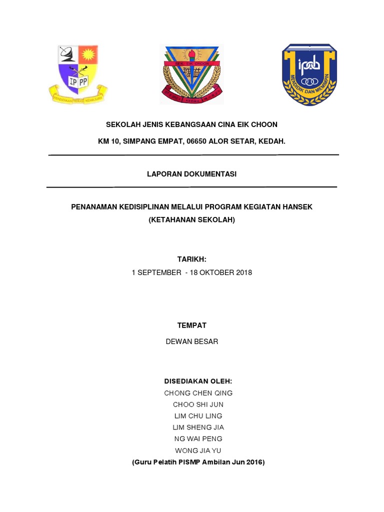 Laporan Dokumentasi Program HANSEK | PDF