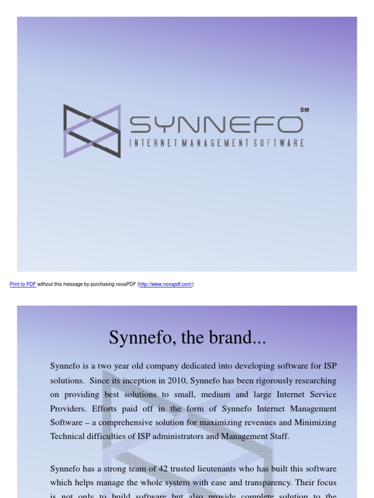 Synnefo Prez | PDF | Internet Service Provider | Prepaid Mobile Phone