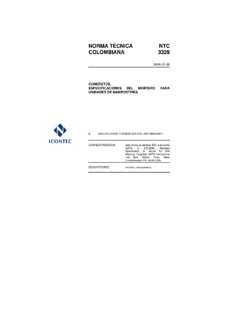 NTC 3329 Versión 2 | PDF