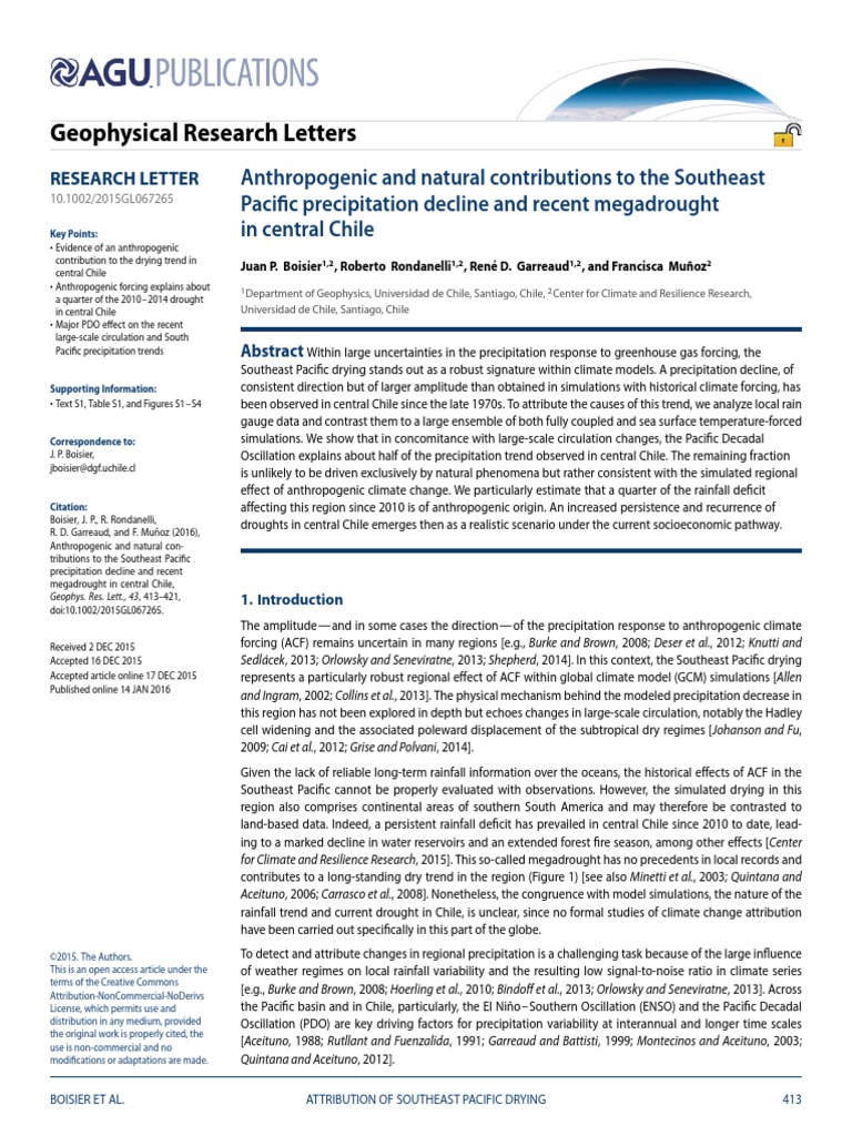 Geophysical Research Letters | PDF | General Circulation Model ...