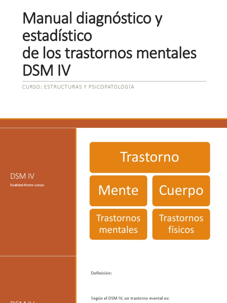 DSM Iv | Manual Diagnóstico y Estadístico de los Trastornos Mentales ...