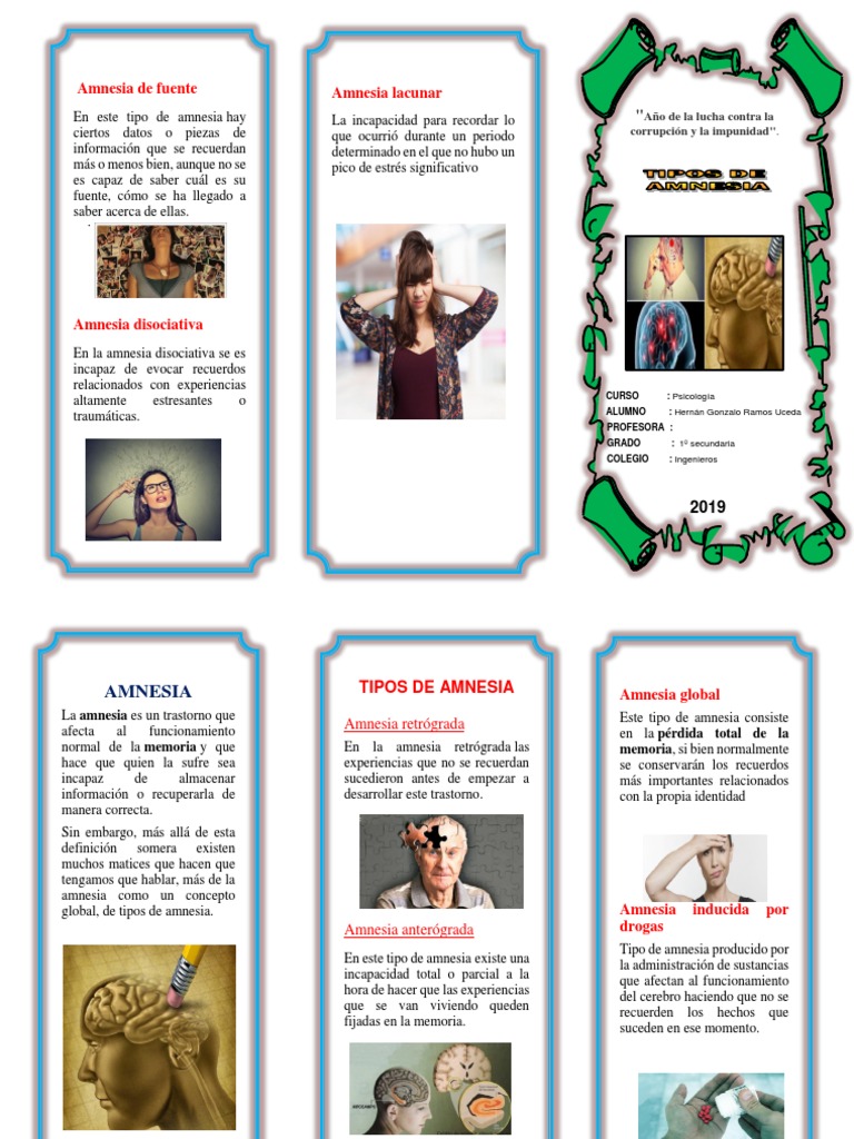 Amnesia Pdf Amnesia Memoria