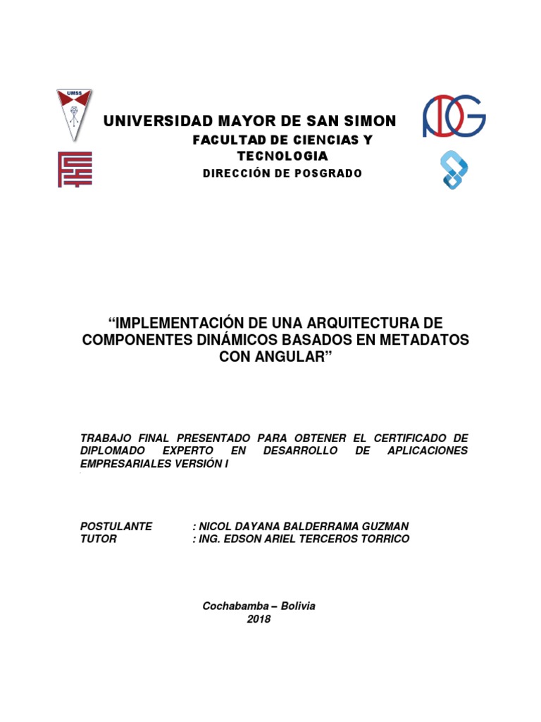 Implementacion De Una Arquitectura De Componentes Dinamicos Basada Basados En Metadatos Con