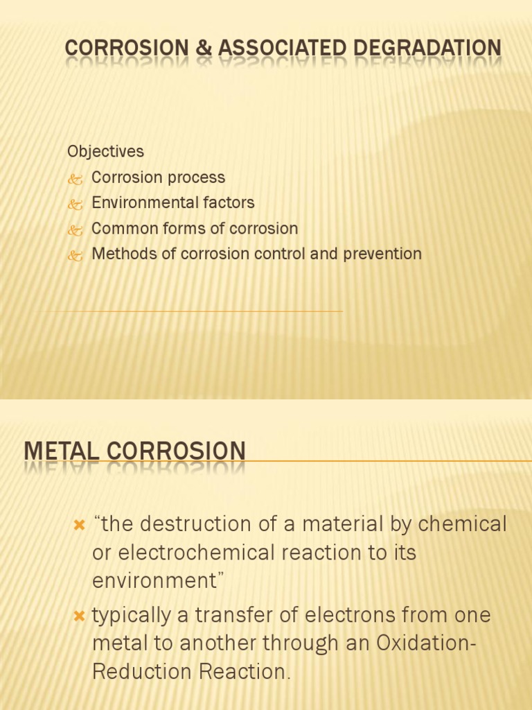 Understanding Corrosion: Causes, Mechanisms, Forms and Methods of ...