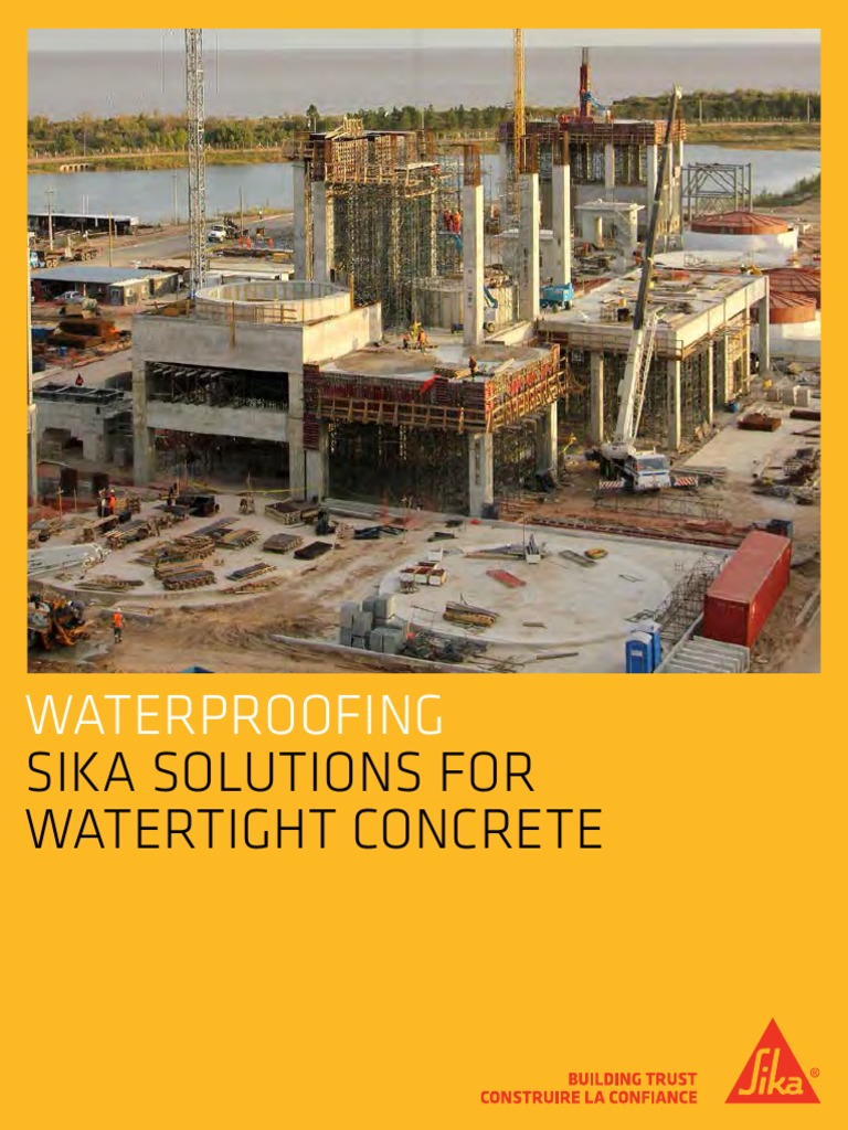 Watertight Concrete Construction Solutions Eng Brochure | PDF ...