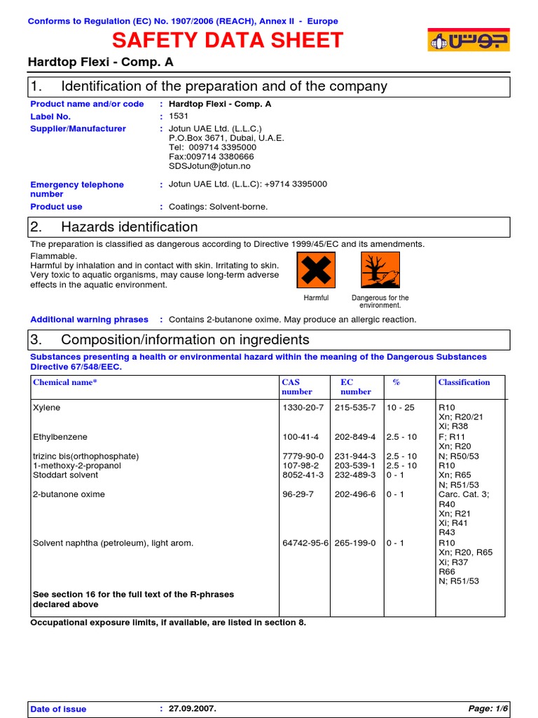 Hardtop Flexi Comp A | PDF | Chemistry | Chemicals