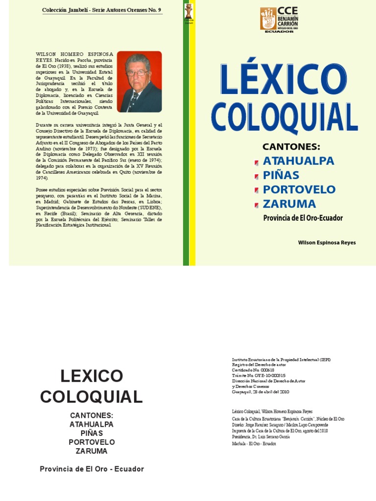 Lexic Coloquial PDF | PDF | Lengua española | Ecuador