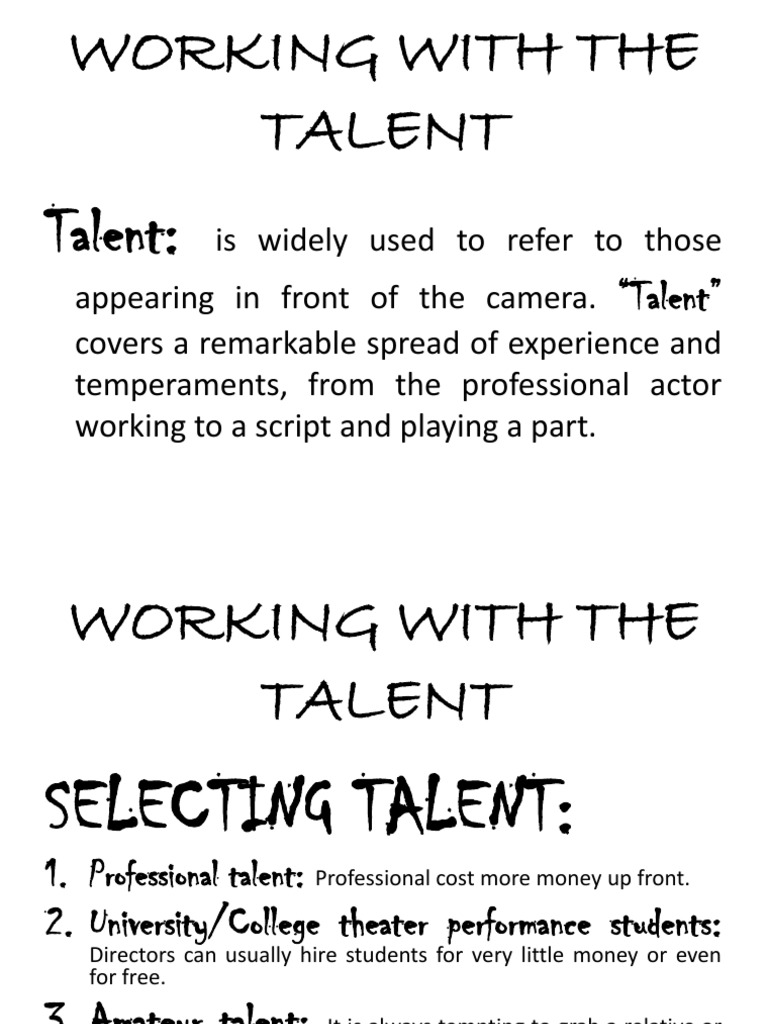 Talent | PDF