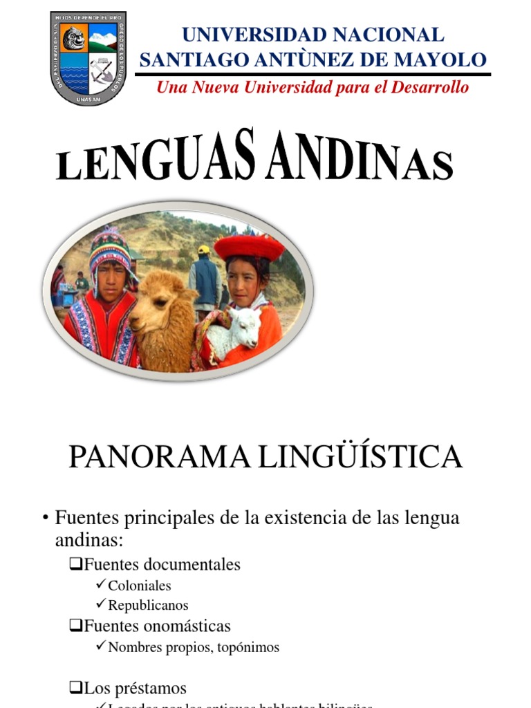 Panorama de las Lenguas Andinas en Perú | PDF | Andes | Bolivia