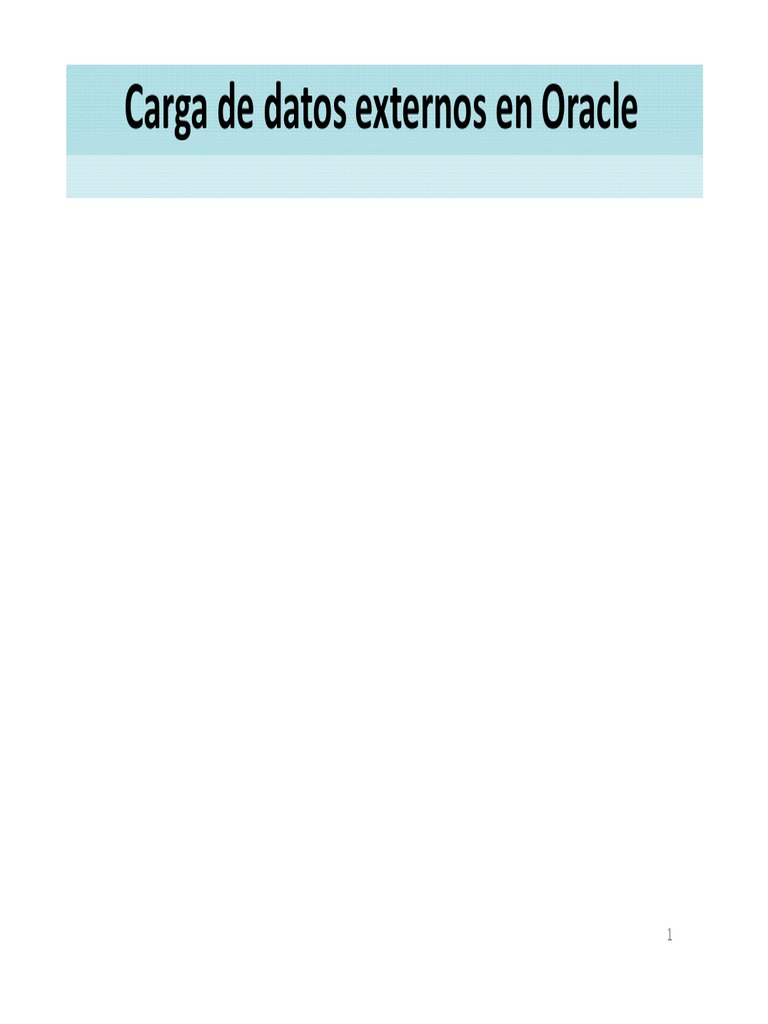 Ayuda SQL Loader | PDF | SQL | Tabla (base de datos)