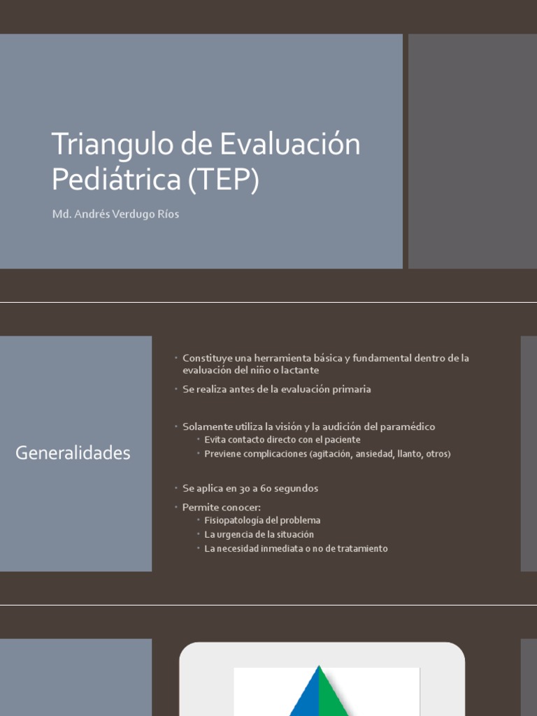 Triángulo de Evaluación Pediátrica (TEP) | PDF | Choque (circulatorio ...